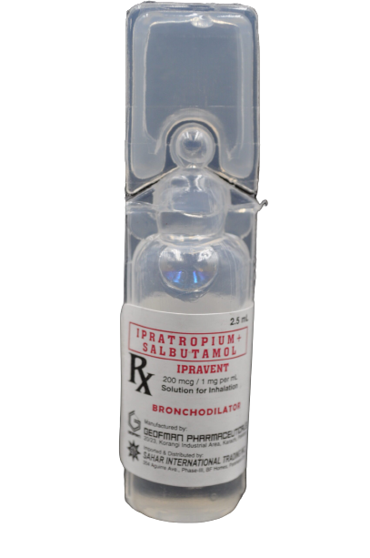 IPRAVENT Ipratropium / Salbutamol 200mcg / 1mg per mL Solution for ...